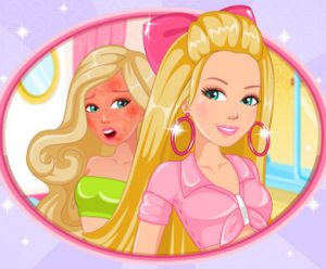 Barbie Tanning Accident, cura il Viso ustionato di Barbie - Giochi.com