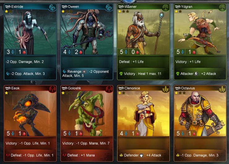 Fantasy Rivals, un gioco di Carte Collezionabili Gratis e Online